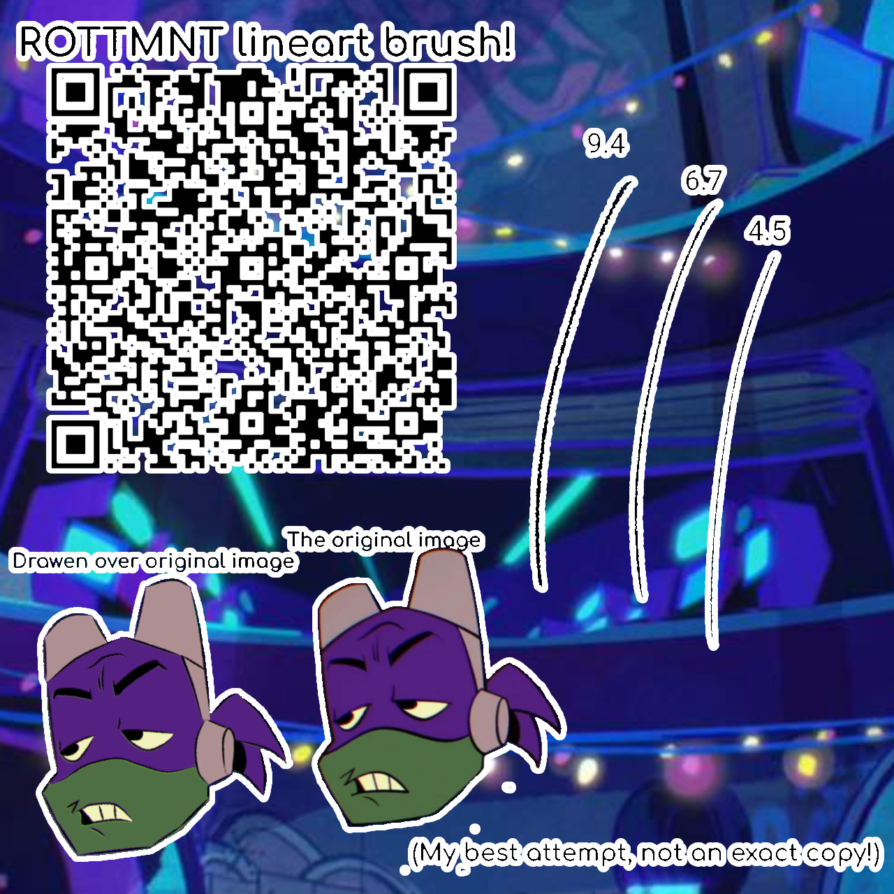 ROTTMNT lineart brush - ibisPaint