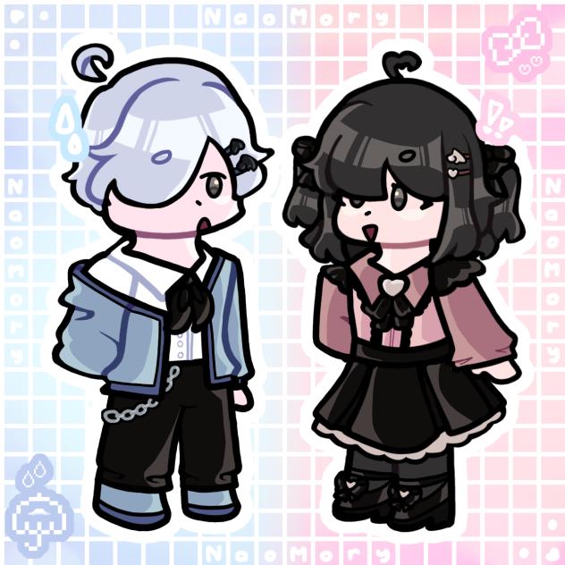 Pink n Blue - oc - ibisPaint