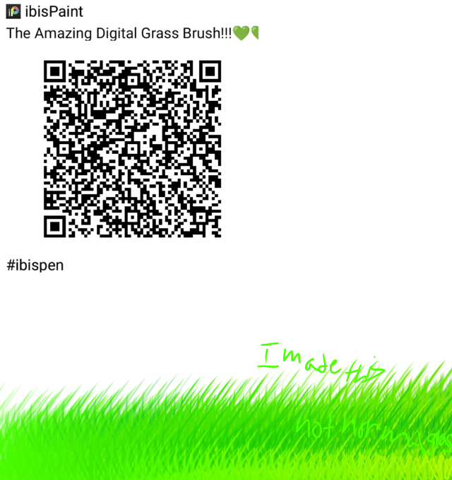 The Amazing Digital Grass Brush!!!!!! - ibisPaint