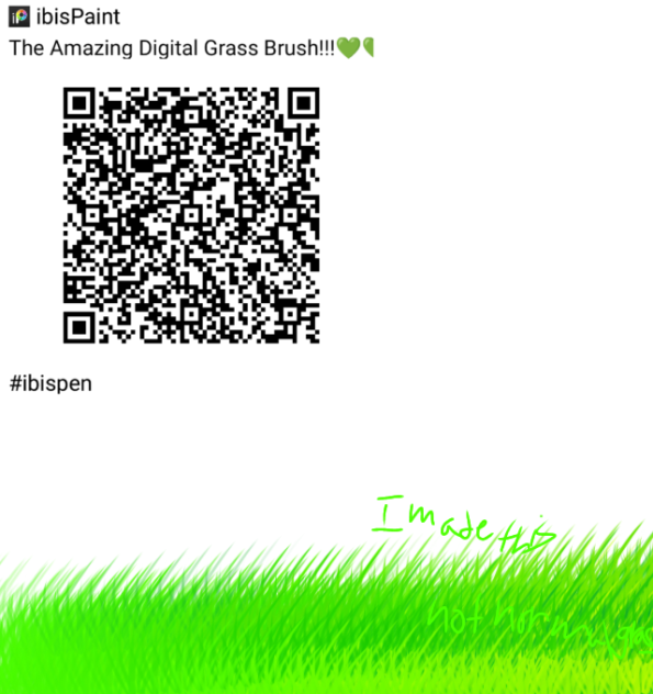 The Amazing Digital Grass Brush!!!!!! - ibisPaint