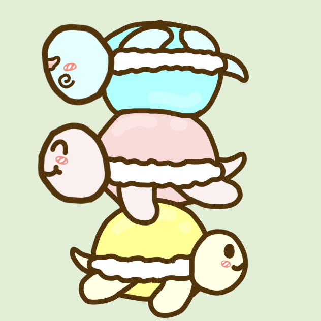 Macaron Turtles - ibisPaint