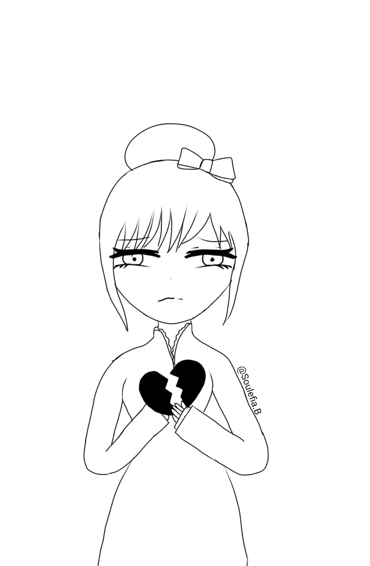 A girl with a broken heart - ibisPaint