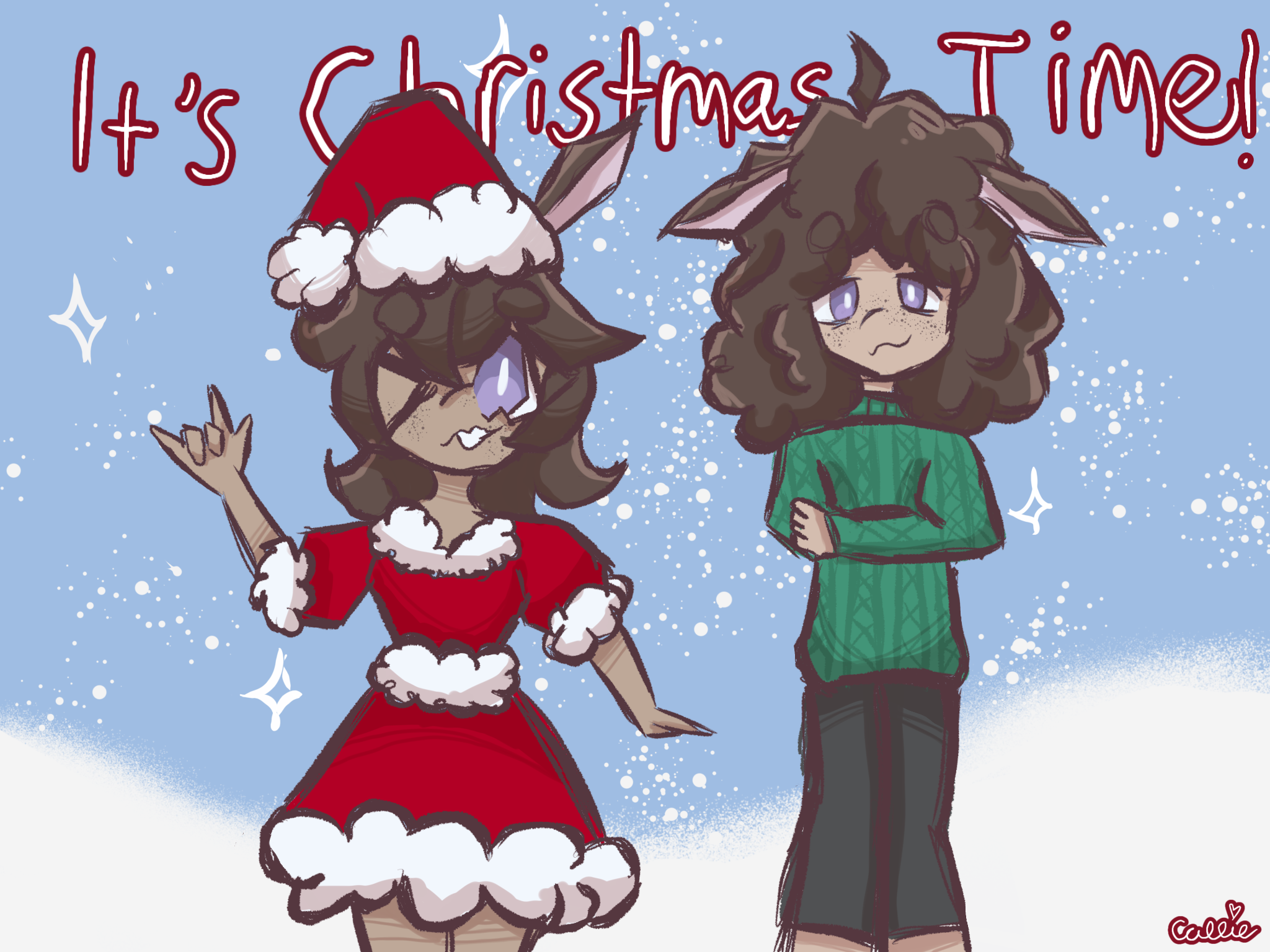 ITS CHRISTMAS TIMEEE 🐰🎄 - ibisPaint