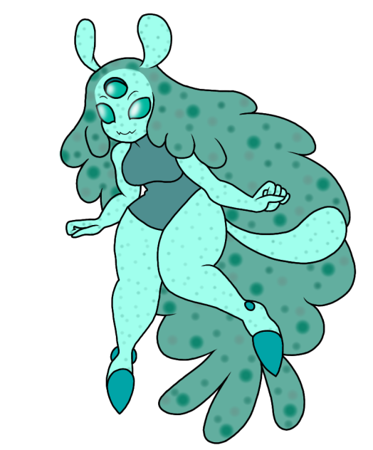 IceHeart as an alien slug girl - ibisPaint