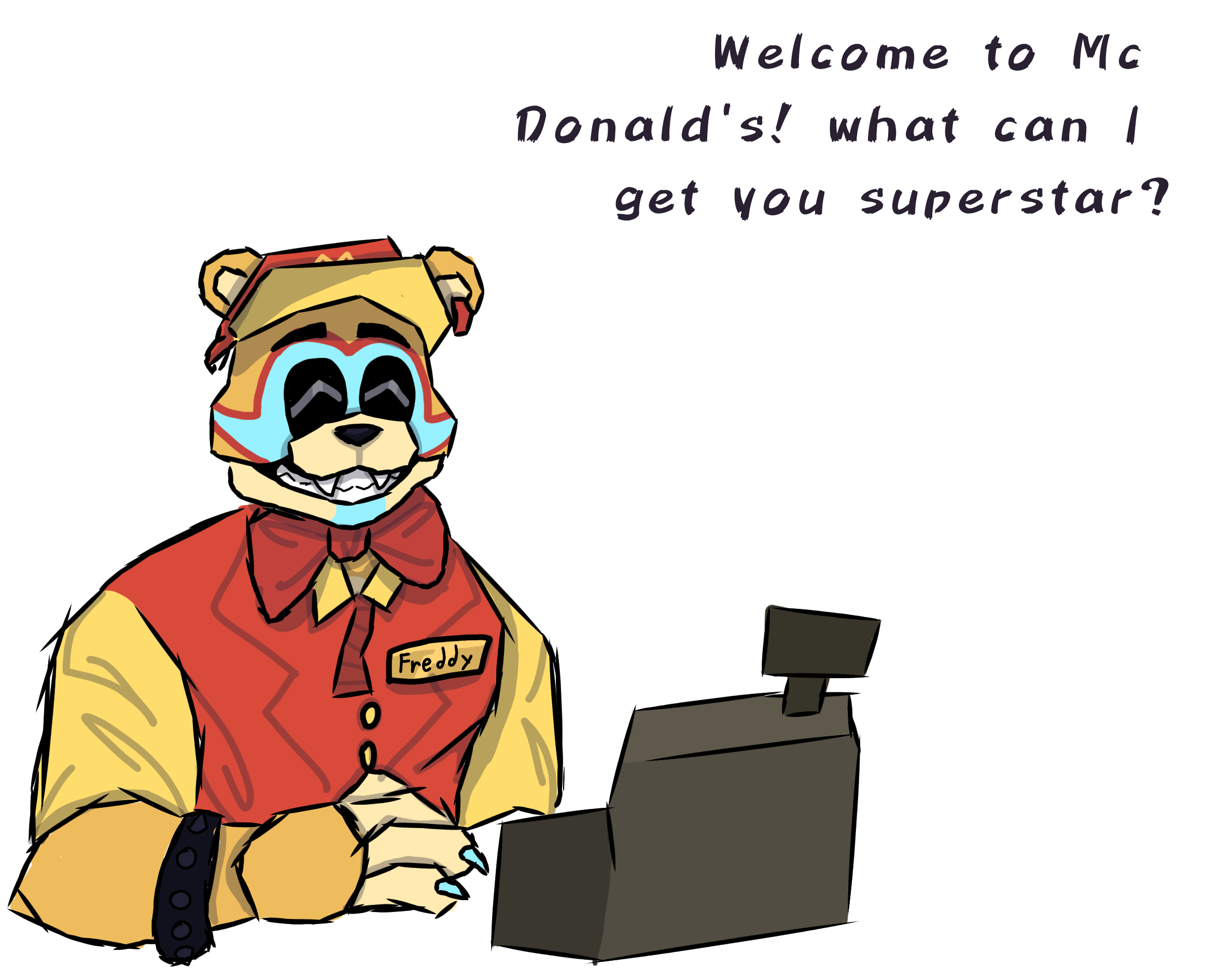 Glamrock freddy working - ibisPaint