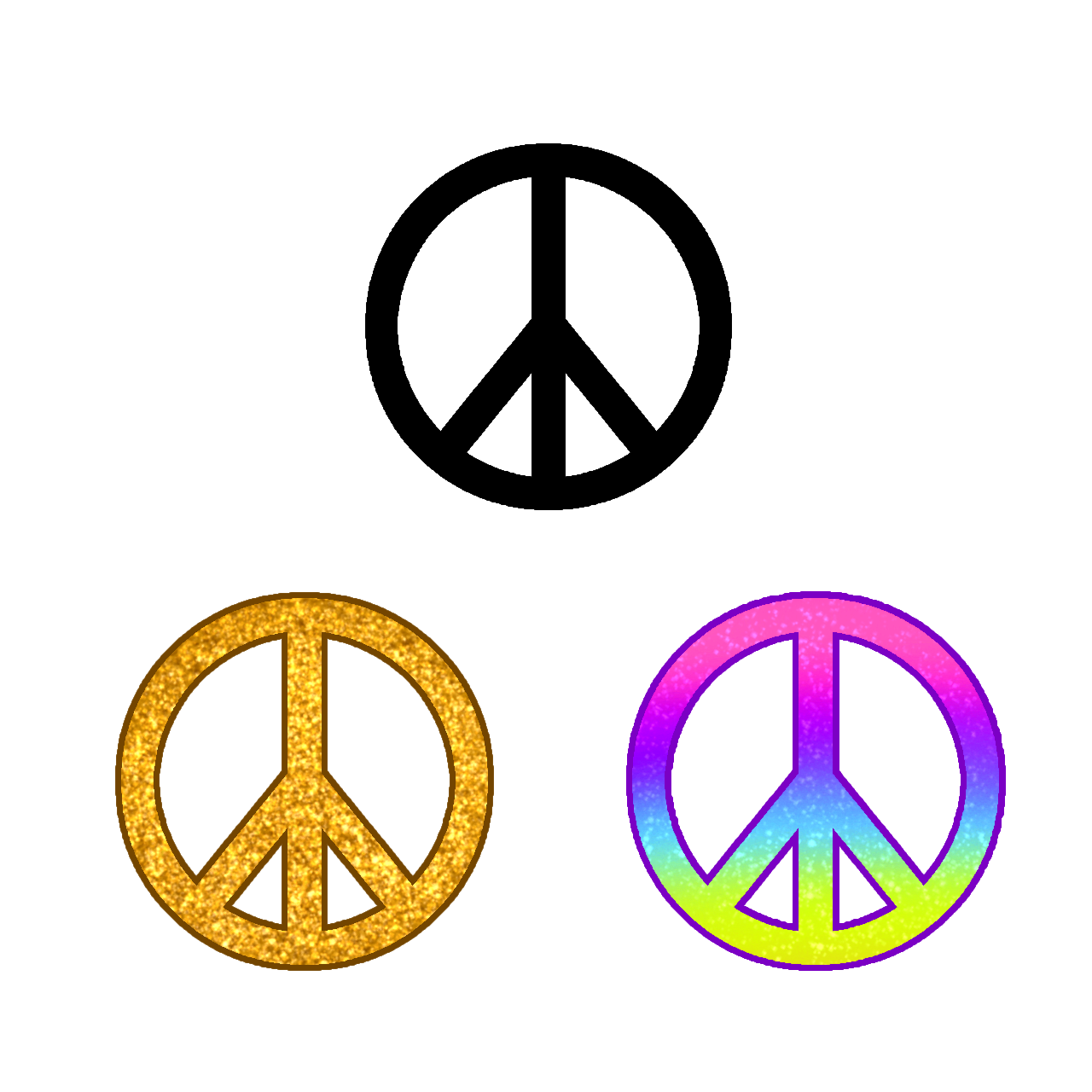 Peace symbol stickers - ibisPaint