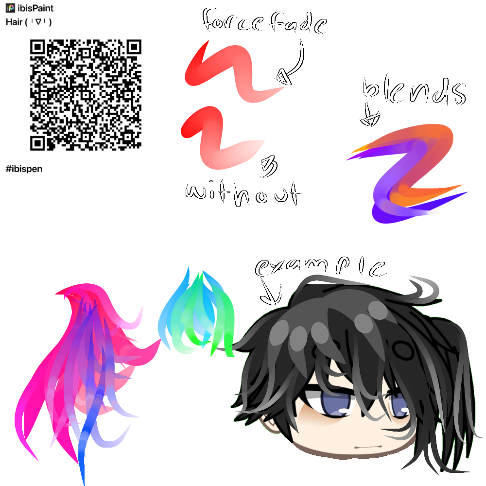 [008] hair blend ╰┈ 🎡 ꗃ - ibisPaint