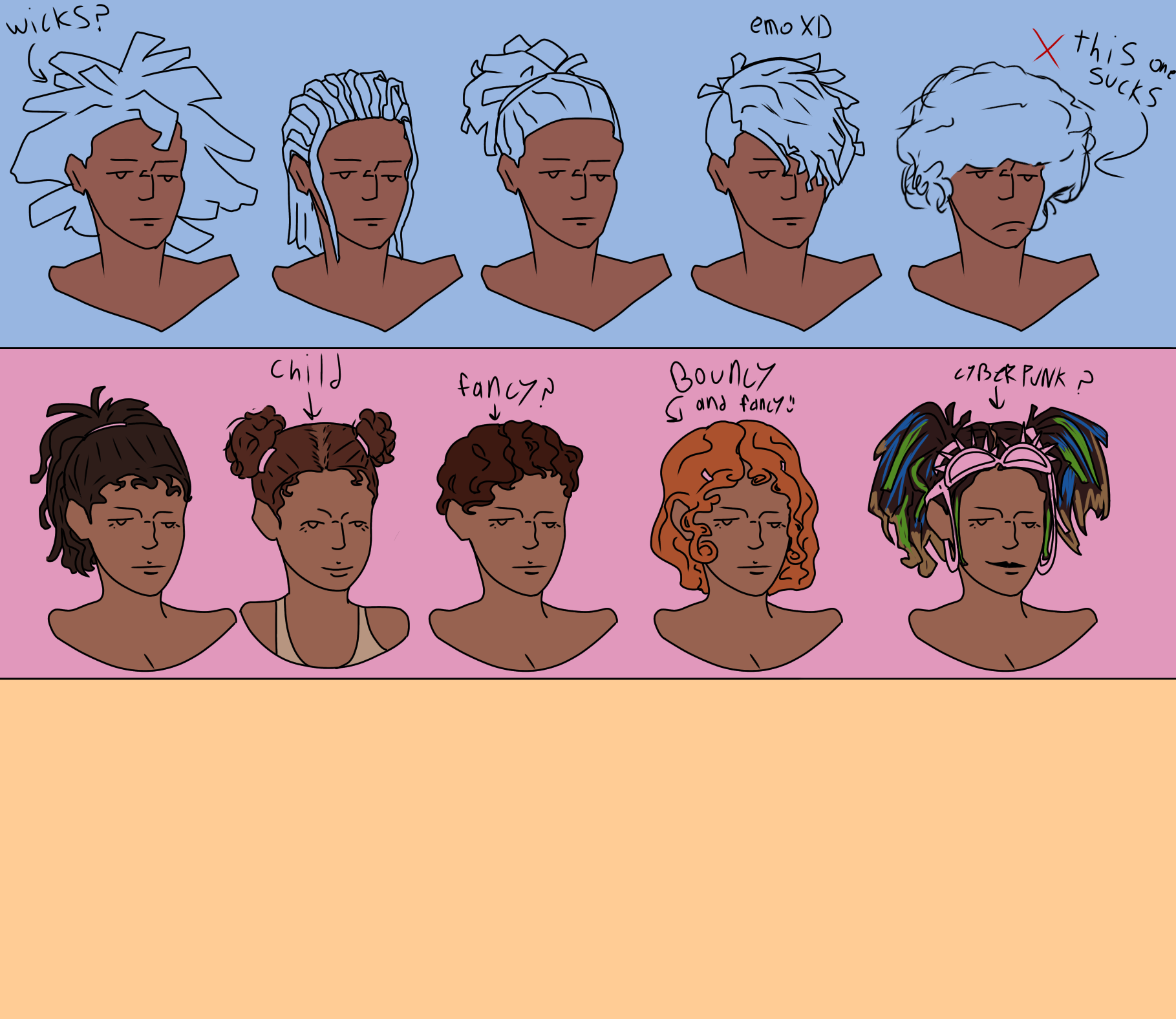 wip hair practice - ibisPaint