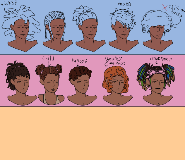 wip hair practice - ibisPaint