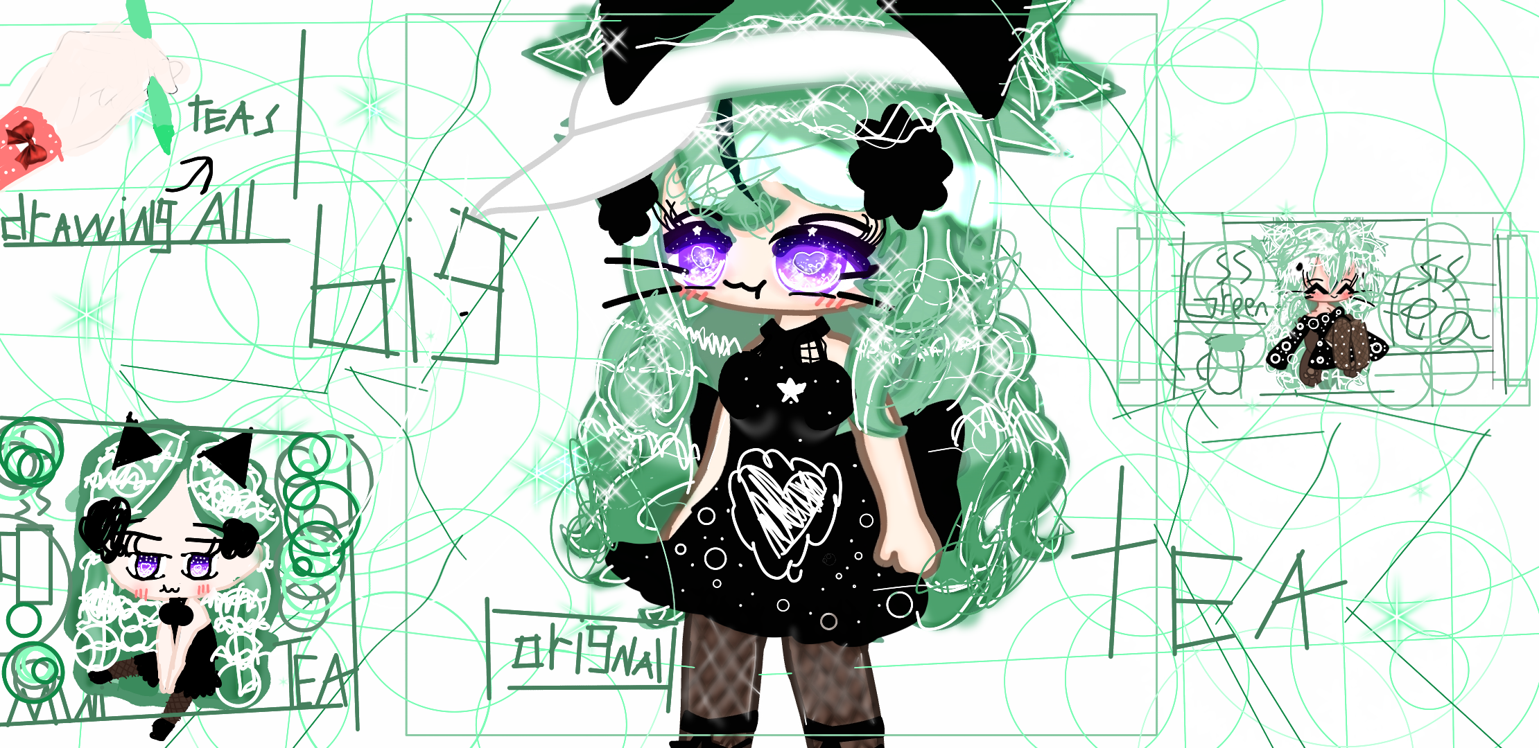 gacha edit (green tea) - ibisPaint