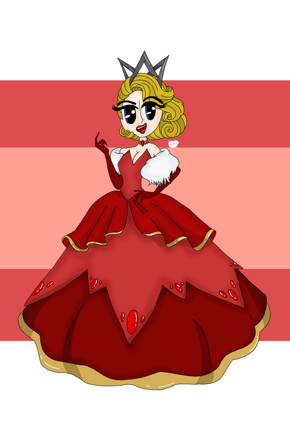 rainha Emma ou rainha vermelha - ibisPaint