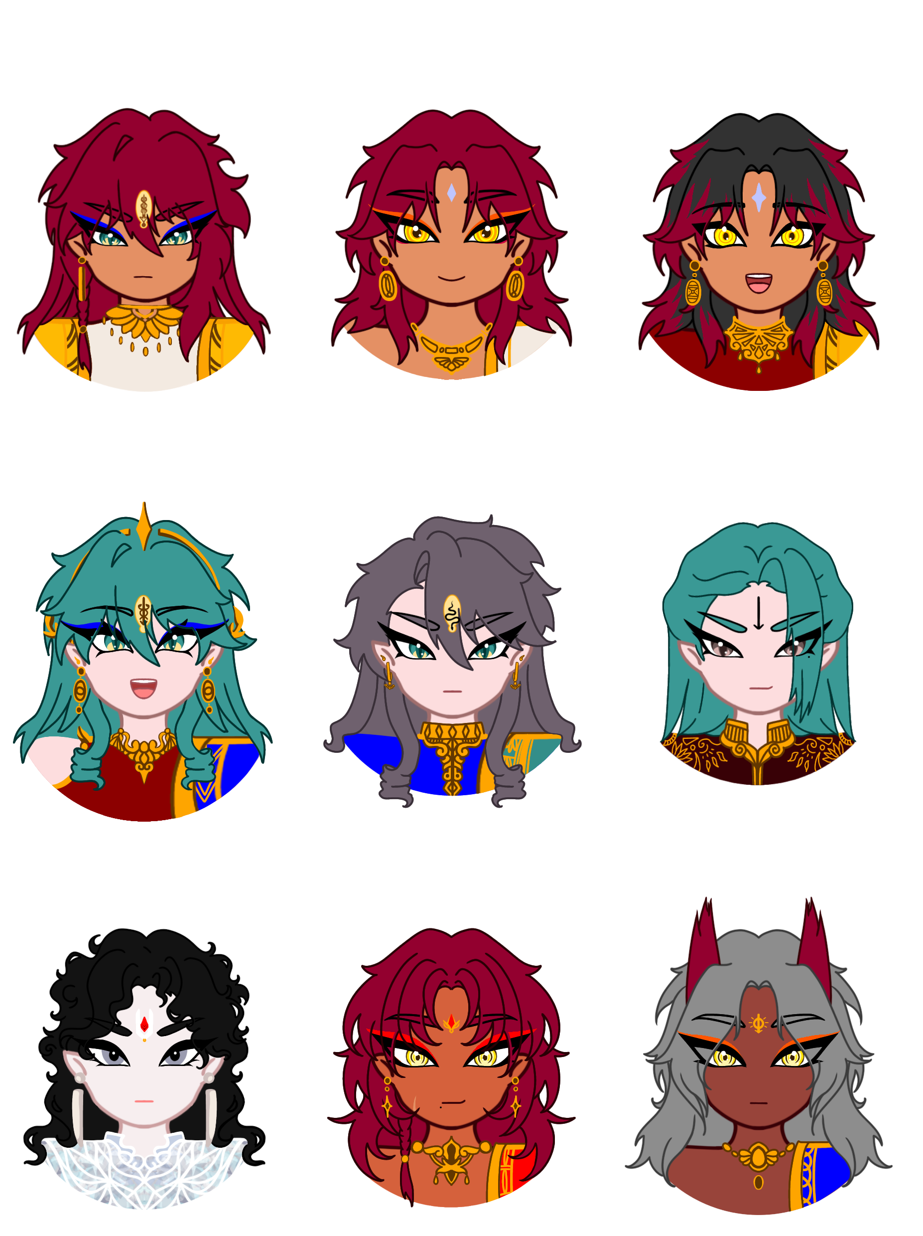 KARTHA OCs pt 1 - ibisPaint