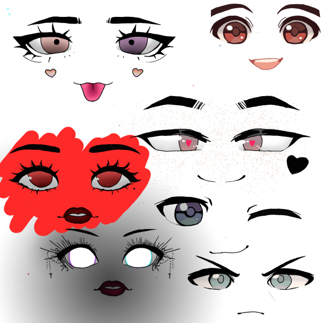 different roblox theme faces - ibisPaint