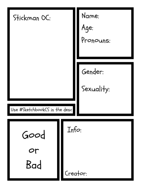 Stickman OC sheet for Sketchbook - ibisPaint