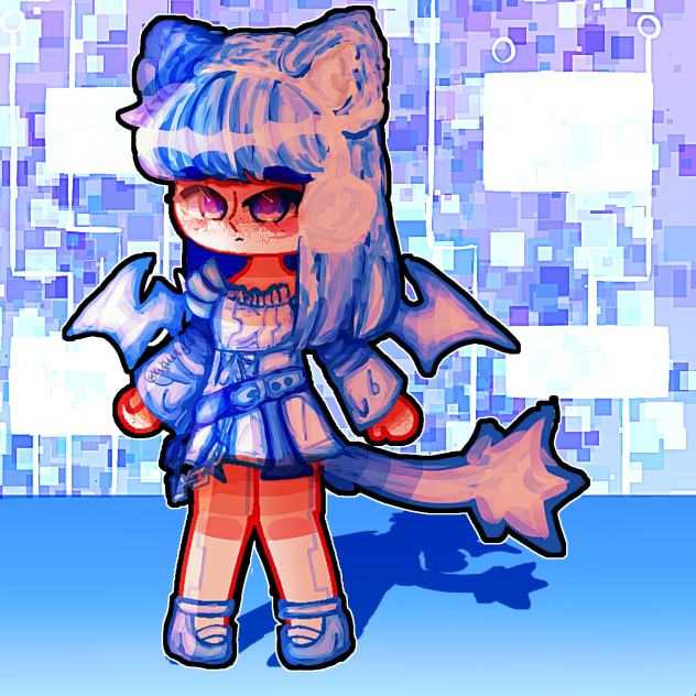 Blue Cat - ibisPaint