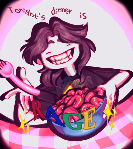 Tonight's dinner is RAGE - ibisPaint