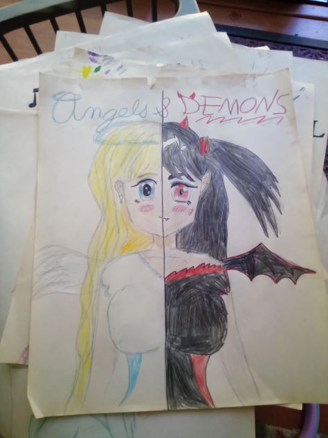 angels and demons - ibisPaint