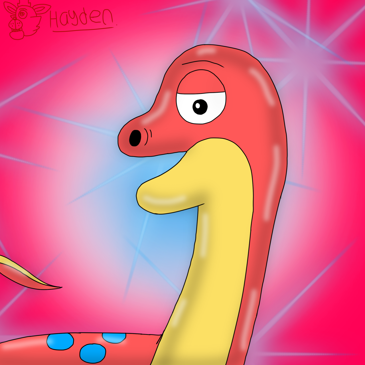 Bron the dinosaur speed draw - ibisPaint