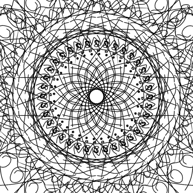 FLOWER WITH scribble - ibisPaint