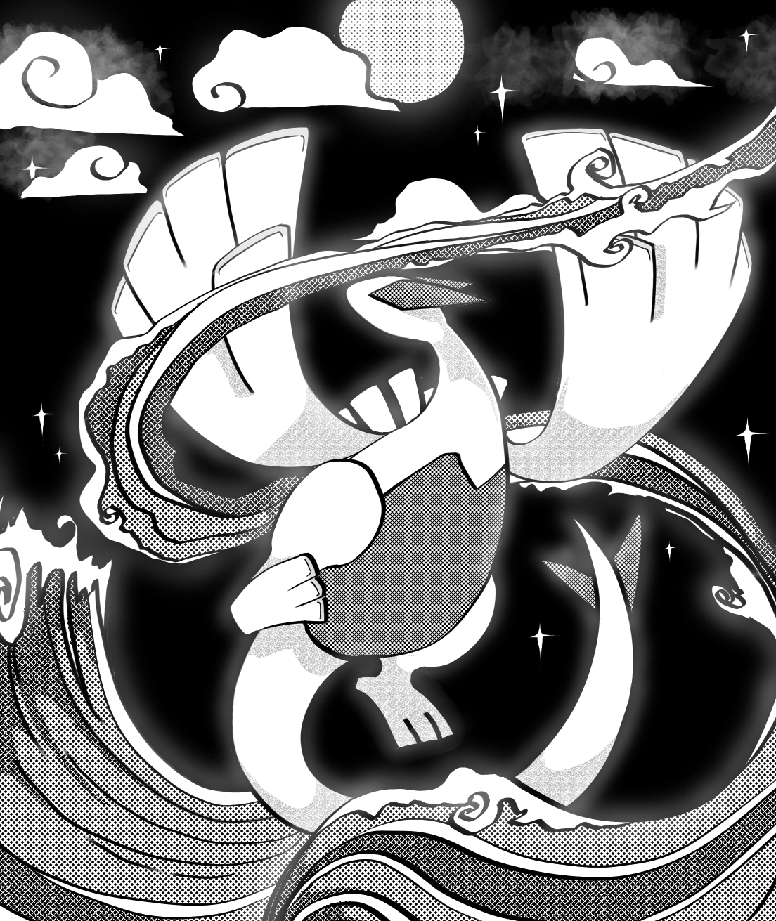 Pokémon Lugia ️🌊🌕 - ibisPaint