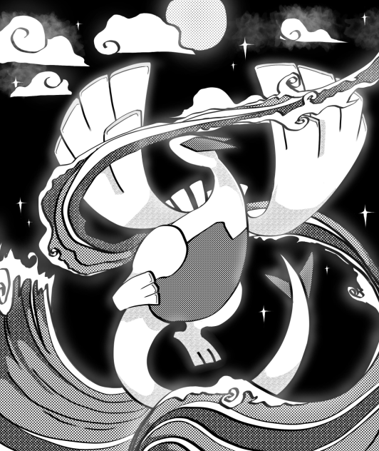Pokémon Lugia ️🌊🌕 - ibisPaint