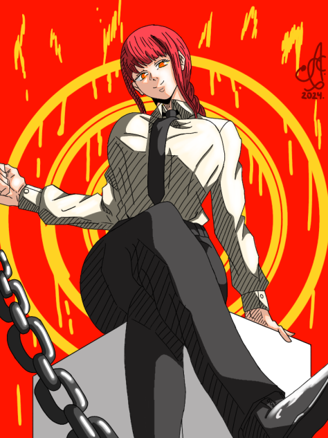 makima-chainsaw man - ibisPaint