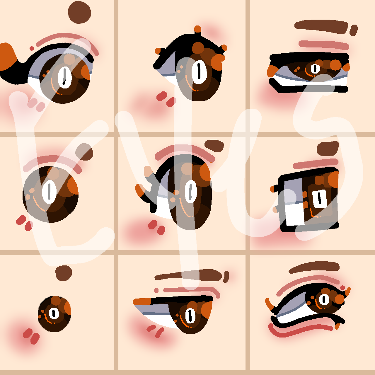 Different types of eyes!! - ibisPaint