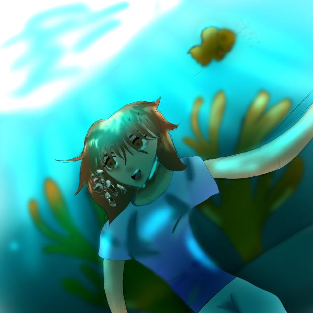 Light through the Ocean - ibisPaint