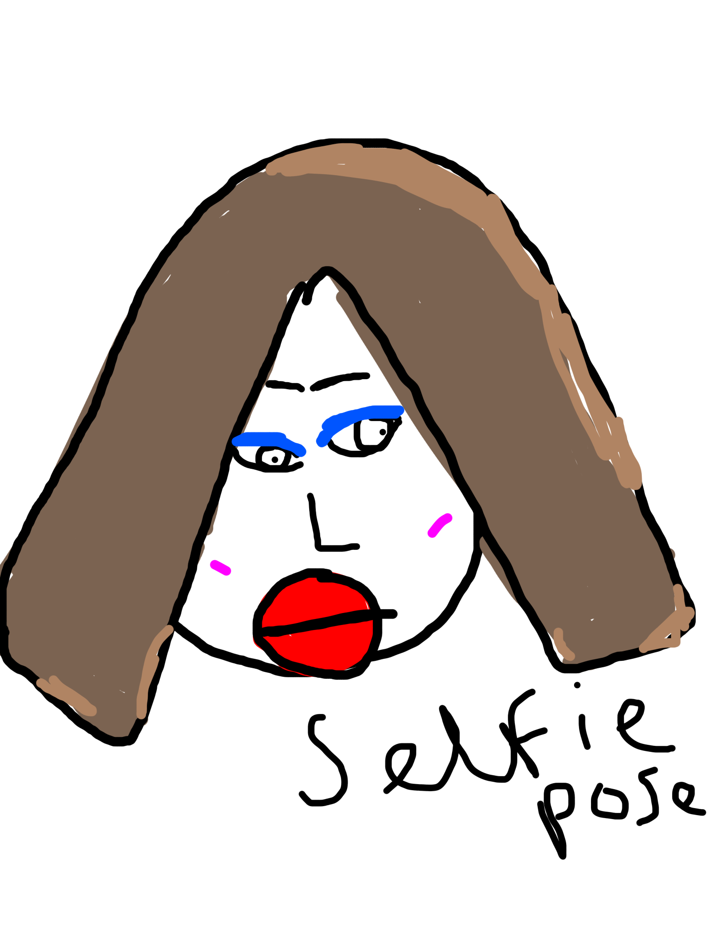 The selfie pose - ibisPaint