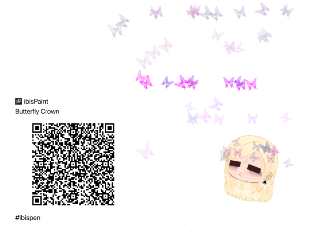 Butterfly Brush QR code - ibisPaint