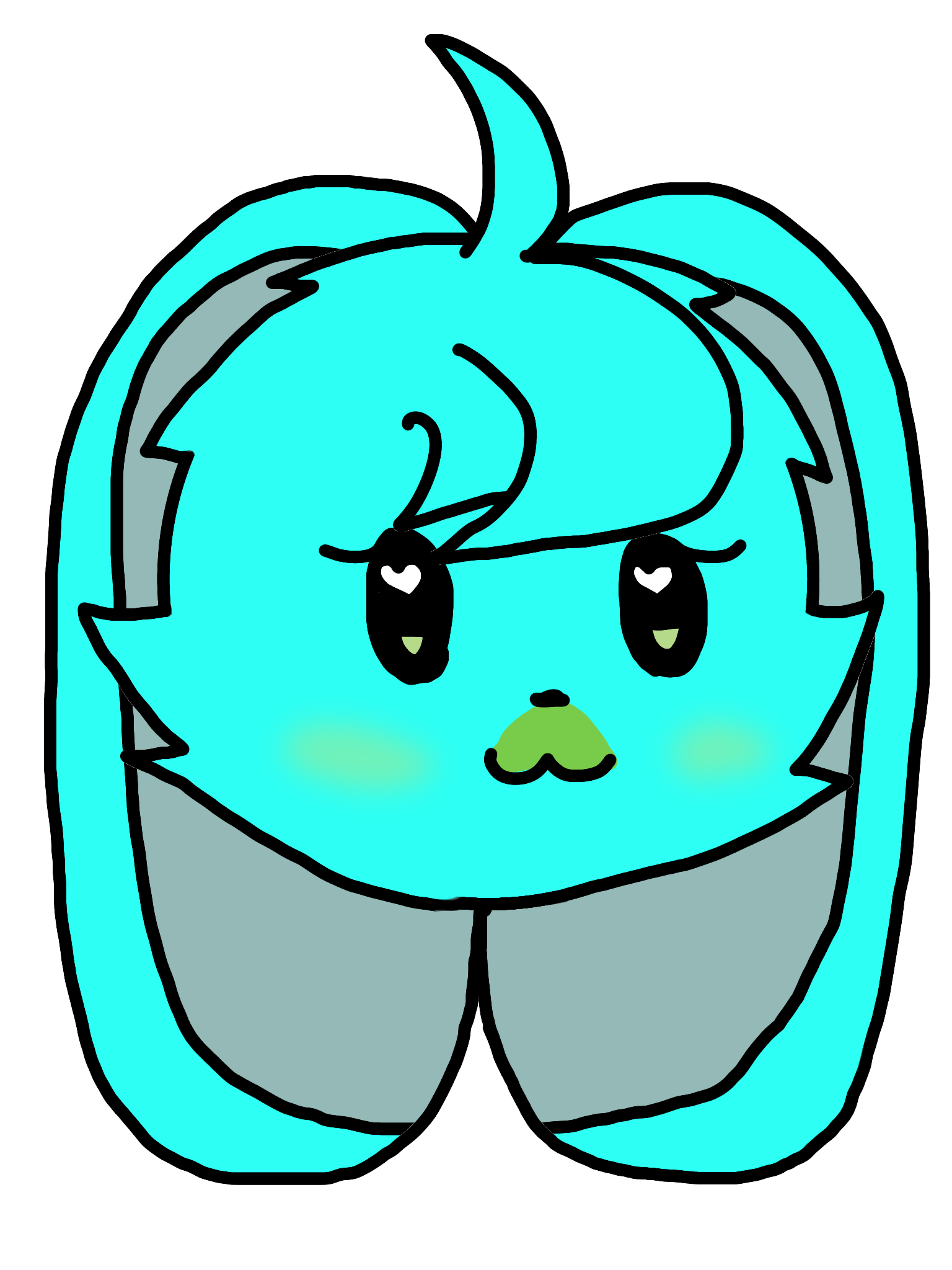 Bun bun mavi hali - ibisPaint