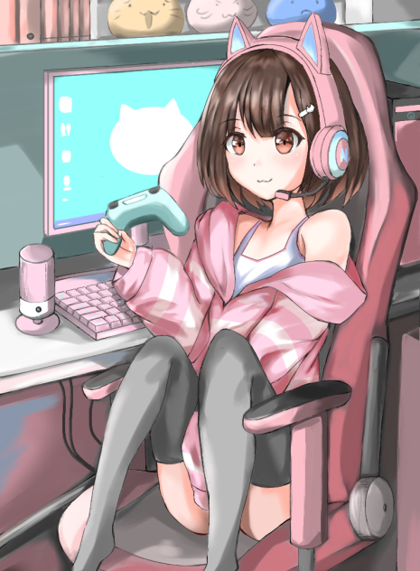 Neko gamer - ibisPaint