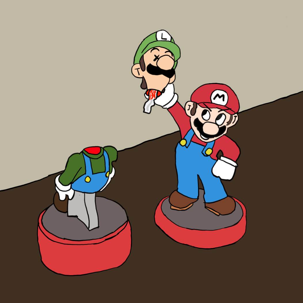 Mario Kills Luigi - ibisPaint