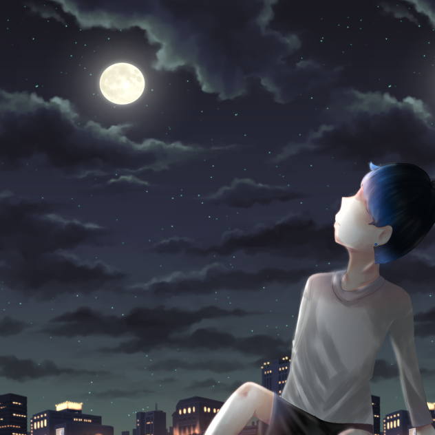 Full moon - ibisPaint