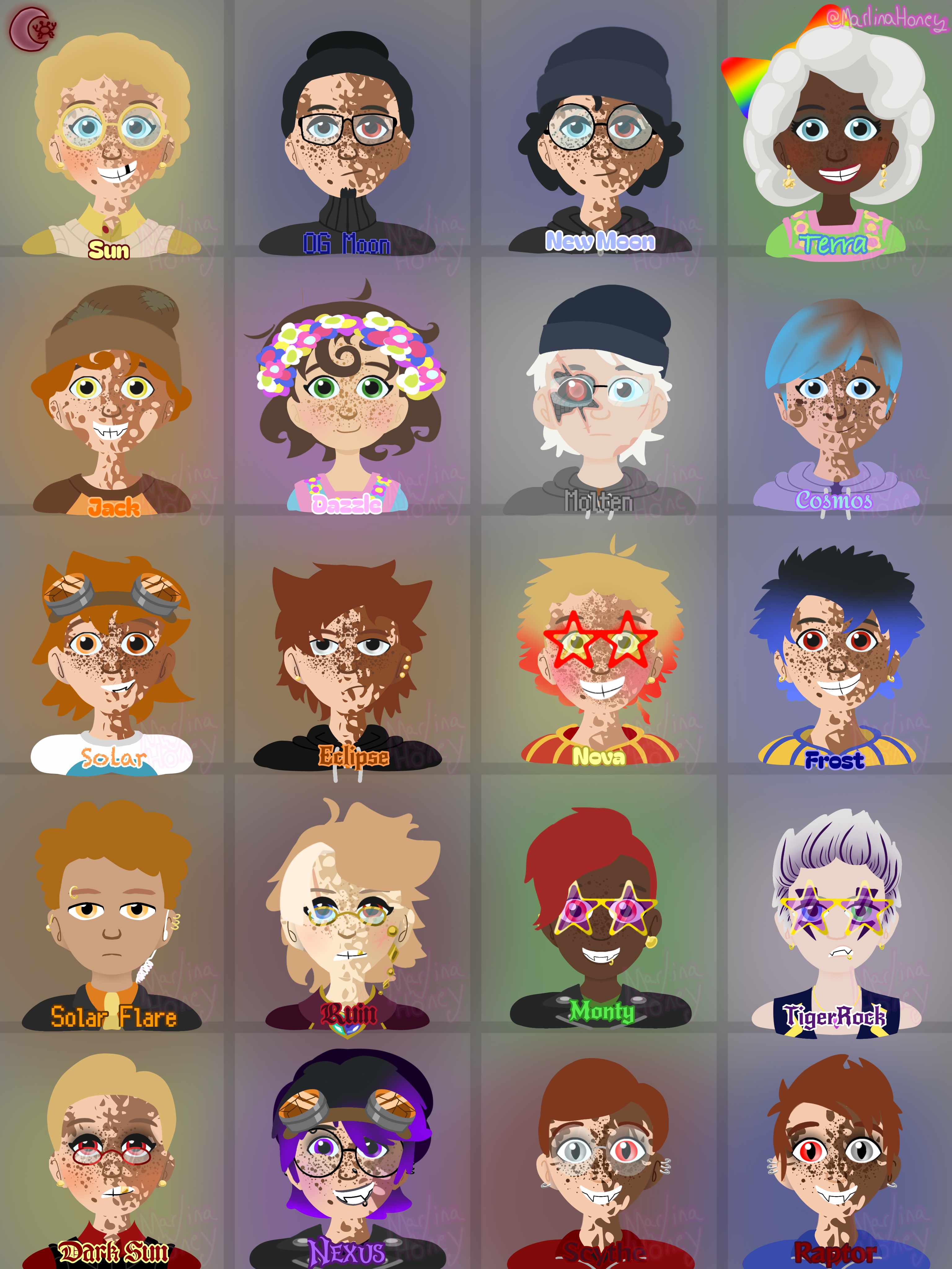 My TSAMS Human AU references - ibisPaint