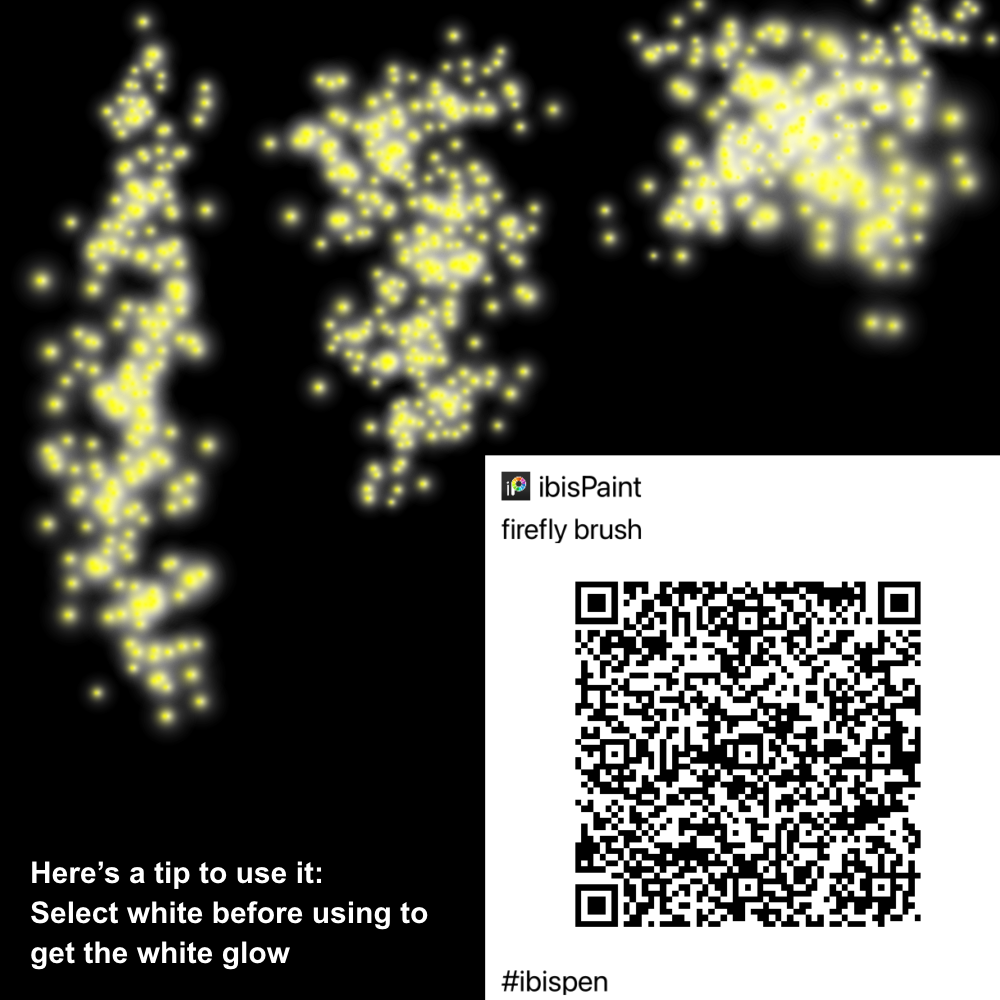 Custom firefly brush - ibisPaint