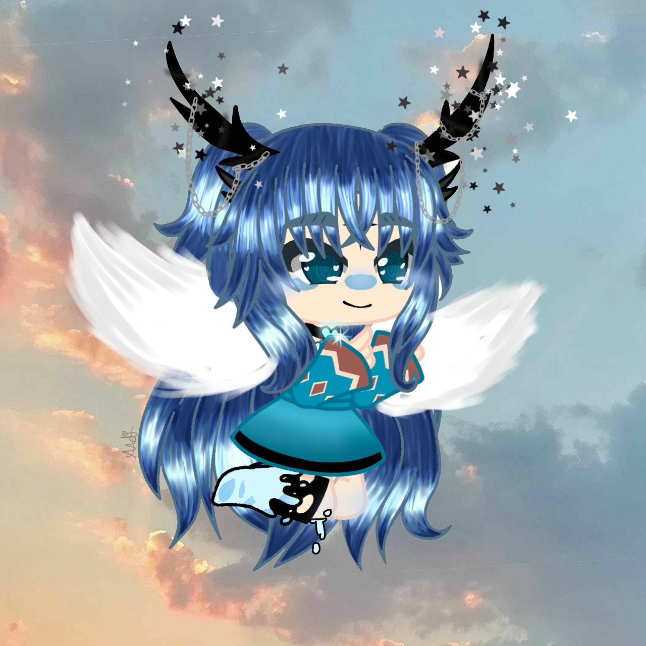 corrupted fairy 💙 - ibisPaint