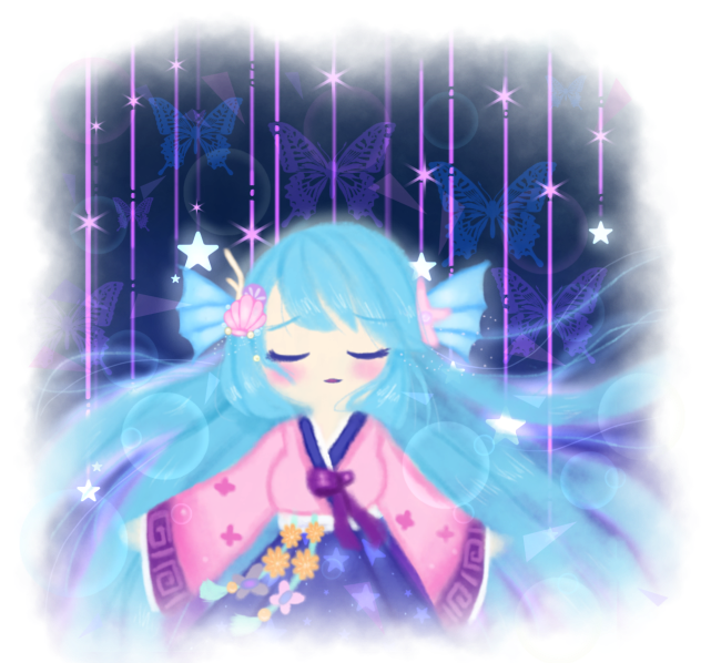 Miko Maid💙 (ibis paint speed paint) - ibisPaint