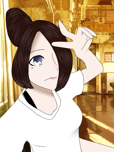 sit on train - ibisPaint