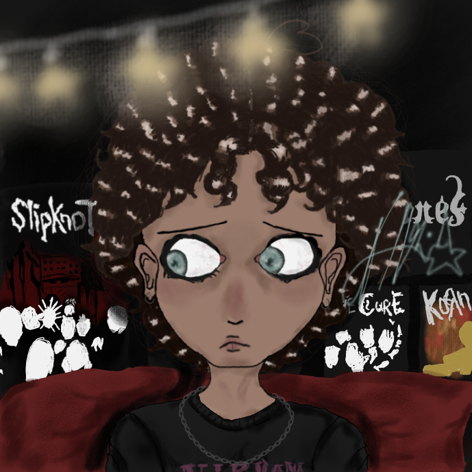 Jackie on his bed (fav place) - ibisPaint