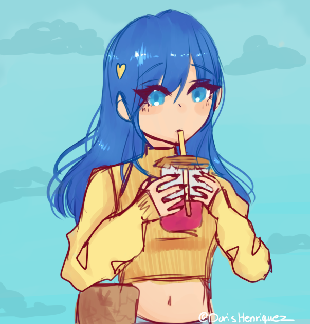 Blue and yellow - ibisPaint