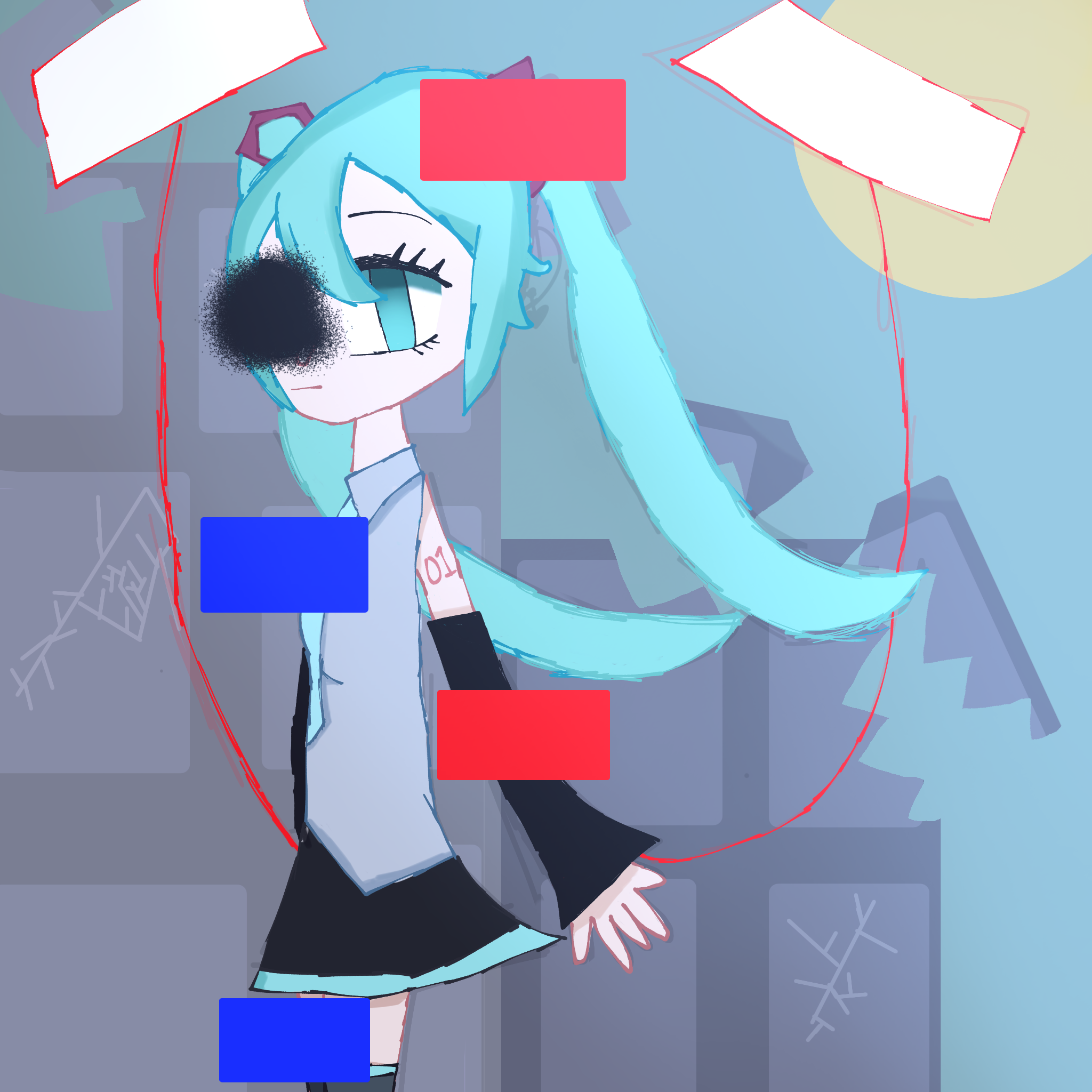 hatsune m- I MEAN ANONYMOUS M - ibisPaint