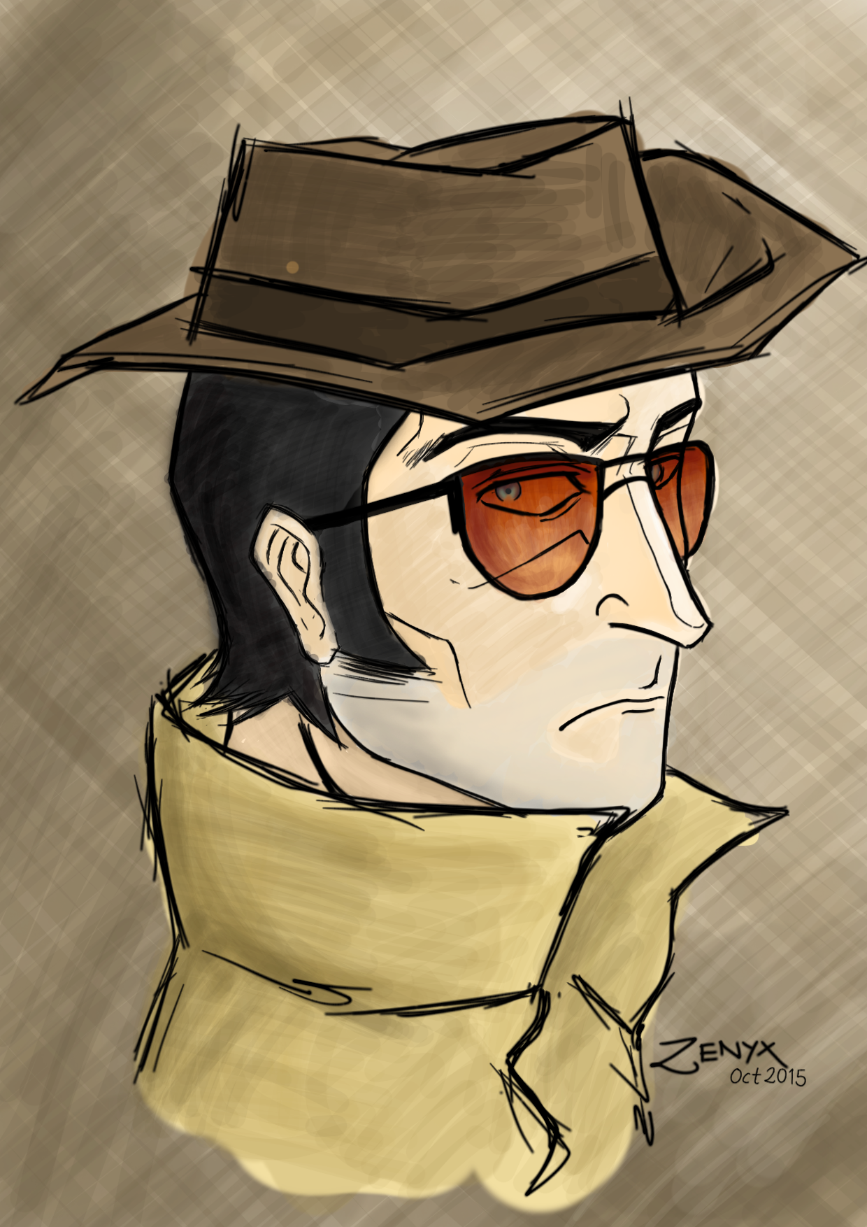 sniper portrait - ibisPaint