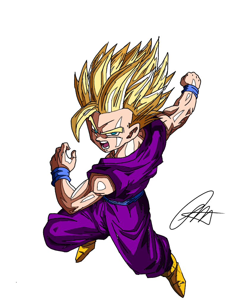 Joven Gohan SSJ2 - ibisPaint
