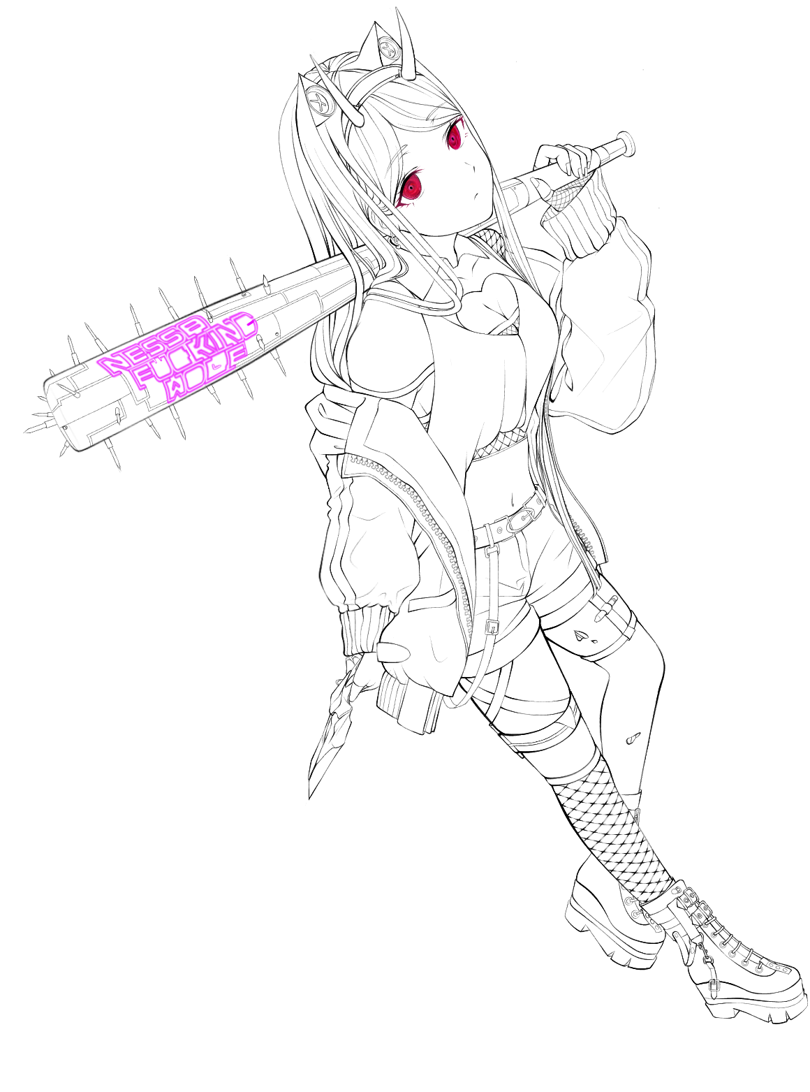 LineArt Draw Your Oc As; Villain - ibisPaint