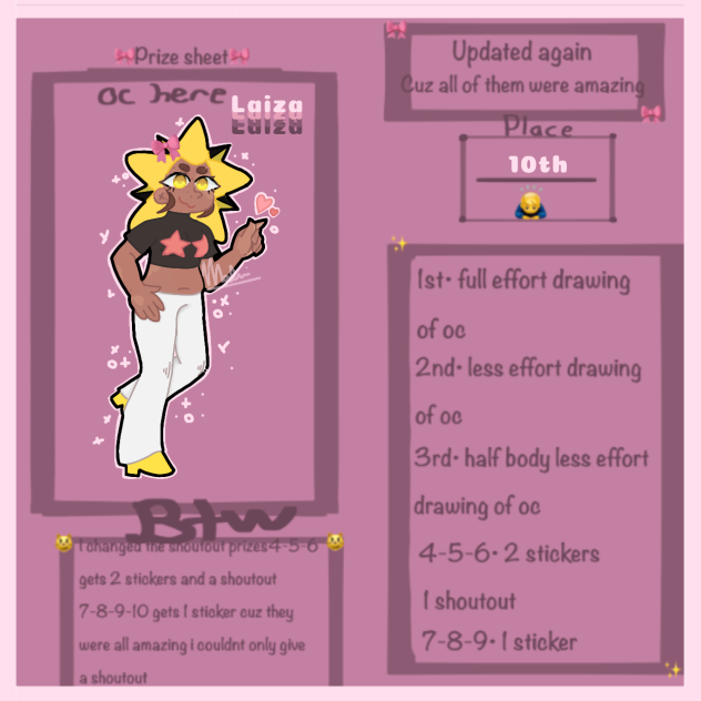 ☆Prize Sheet☆ - ibisPaint