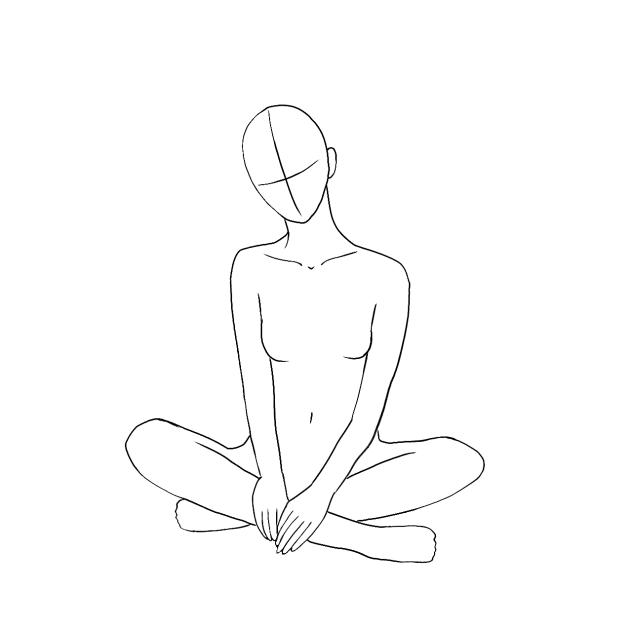 Body pose tracing sketch 2 - ibisPaint