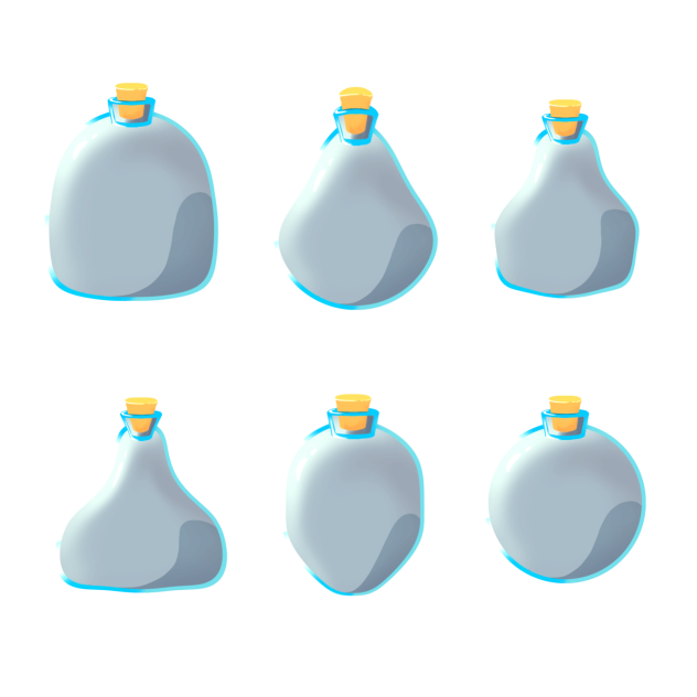 Empty Potion Bottles - ibisPaint