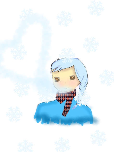 cold girl drawing - ibisPaint