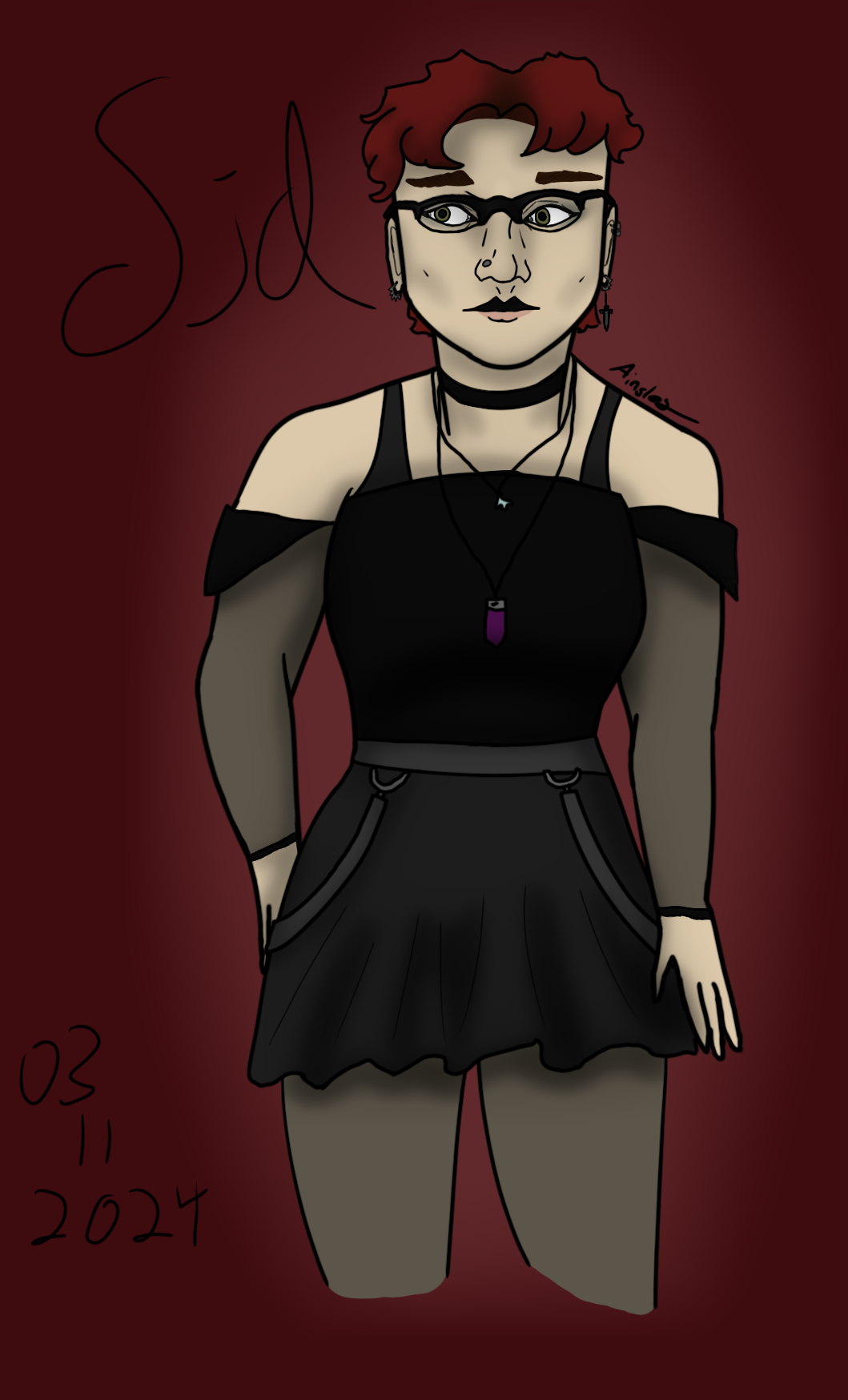 Self Portiat of Sid-Ainsley - ibisPaint